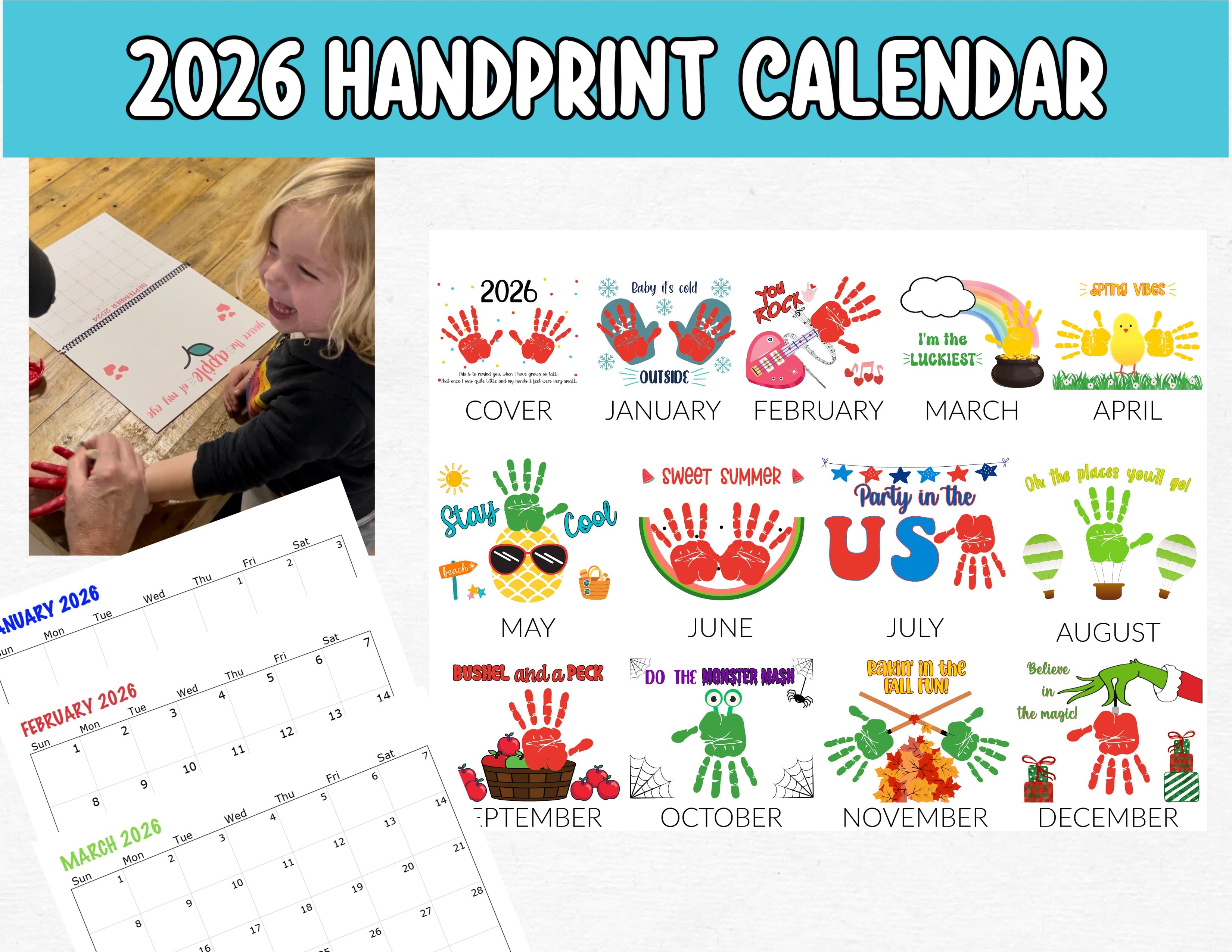 2025 Handprint Calendar – My Little Playschool